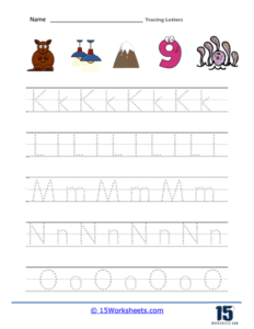 Letter Tracing Worksheets - 15 Worksheets.com
