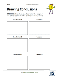 Drawing Conclusions Worksheets | Evidence-Based Reasoning - 15 ...