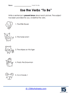 The Verb "To Be" Worksheets | Forms & Usage - 15 Worksheets.com