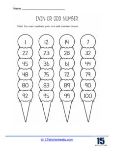 Odd or Even Worksheets | Classify Numbers - 15 Worksheets.com