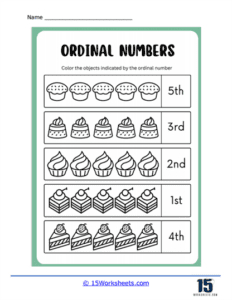 Ordinal Numbers Worksheets | Sequence & Position Terms - 15 Worksheets.com