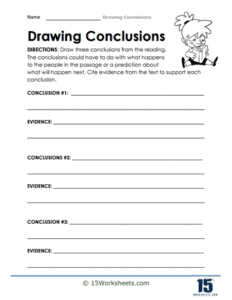 Drawing Conclusions Worksheets | Evidence-Based Reasoning - 15 ...