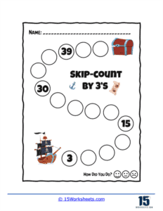 Skip Counting By 3s Worksheets | Number Fluency - 15 Worksheets.com