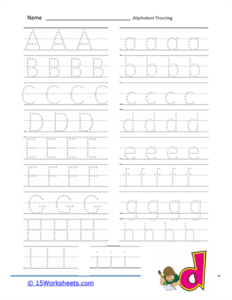 Alphabet Tracing Worksheets - 15 Worksheets.com