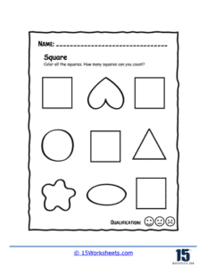 Squares Worksheets | Discover and Learn the Shape - 15 Worksheets.com