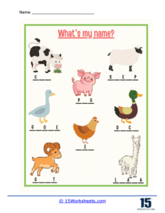 Animal Names Worksheets - 15 Worksheets.com