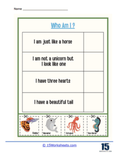 Ocean Animals Worksheets | Life Science - 15 Worksheets.com