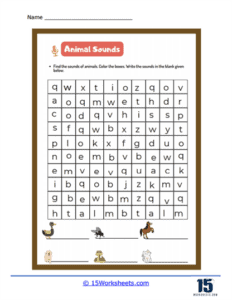 Animal Sounds Worksheets | Vocal Cues Activities - 15 Worksheets.com