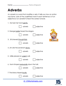 Parts of Speech Worksheets | Language Builders - 15 Worksheets.com