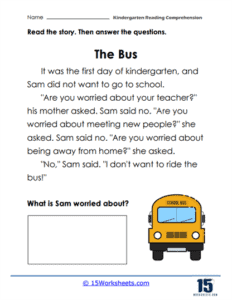 Kindergarten Reading Comprehension Worksheets | Helps Early Literacy