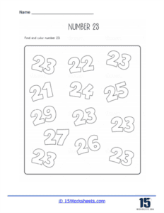 Number 23 Worksheets - 15 Worksheets.com