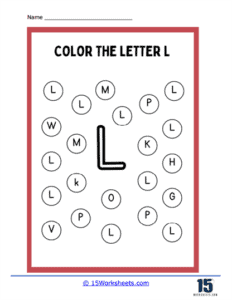 Letter L Worksheets | Alphabet Series - 15 Worksheets.com