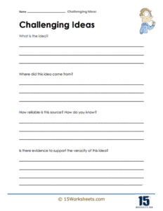 Challenging Ideas Worksheets - 15 Worksheets.com