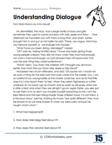 Dialogue Worksheets | Conversational English - 15 Worksheets.com