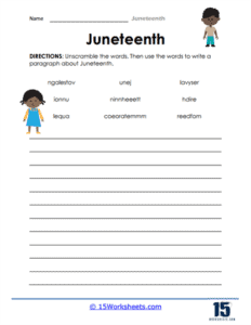 Juneteenth Worksheets | Meaningful Activities - 15 Worksheets.com