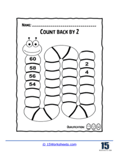 Counting Backwards Worksheets | Number Practice - 15 Worksheets.com