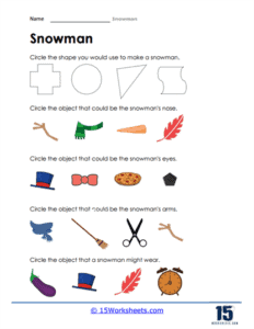 Snowman Worksheets | Literacy Activities - 15 Worksheets.com