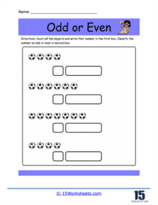 Odd or Even Worksheets | Classify Numbers - 15 Worksheets.com