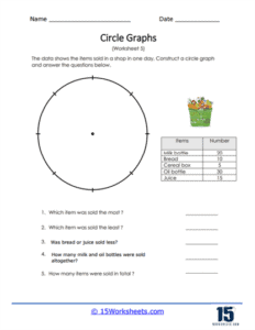 Circle Graphs Worksheets - 15 Worksheets.com
