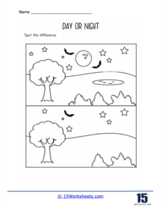 Day or Night Worksheets | Earth's Cycle & Sky Activities - 15 ...