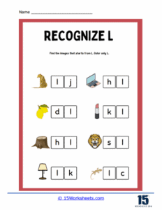 Letter L Worksheets | Alphabet Series - 15 Worksheets.com