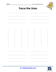 Tracing Skills Worksheets | Basic Hand Strokes - 15 Worksheets.com