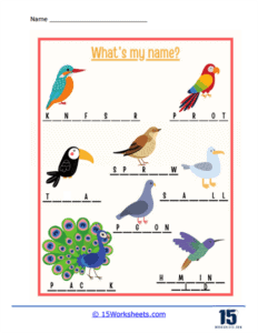 Animal Names Worksheets - 15 Worksheets.com