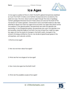 Climate Change Worksheets - 15 Worksheets.com