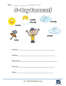 Kindergarten Weather Worksheets | Vocab and Themes - 15 Worksheets.com
