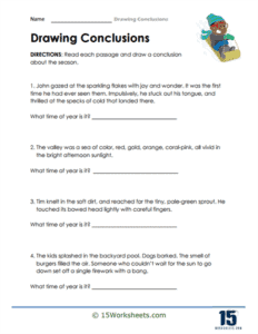Drawing Conclusions Worksheets | Evidence-Based Reasoning - 15 ...