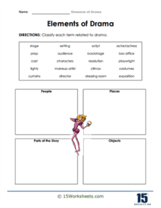 Elements of Drama Worksheets - 15 Worksheets.com