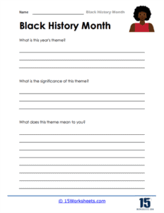 Black History Month Worksheets - 15 Worksheets.com