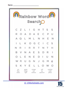 Rainbows Worksheets | Kindergarten Collection - 15 Worksheets.com