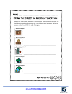 Object Location Worksheets - 15 Worksheets.com