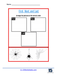 First, Next, Last Worksheets | Early Temporal Reasoning - 15 Worksheets.com