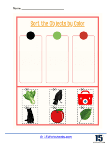 Sort By Color Worksheets | Matching & Categorizing - 15 Worksheets.com