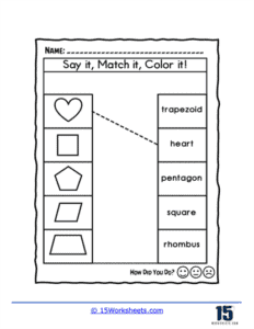 Match Words to Pictures Worksheets | Preschool Skills - 15 Worksheets.com