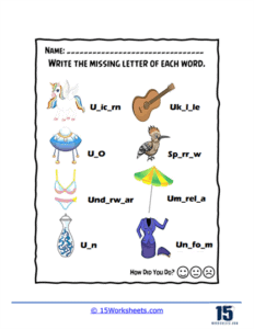 Words vs. Letters Worksheets - 15 Worksheets.com