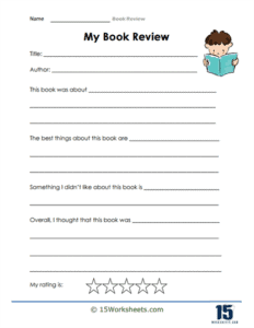Book Review Worksheets | Help Kids Critique - 15 Worksheets.com