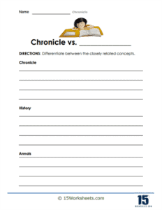 Chronicle Worksheets - 15 Worksheets.com