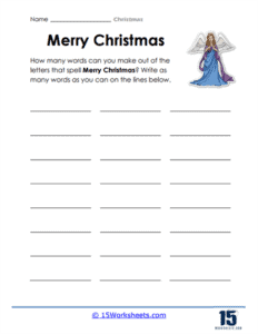 Christmas Worksheets | Yuletide Joyful Season - 15 Worksheets.com