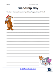 Friendship Day Worksheets | Bonds & Togetherness - 15 Worksheets.com