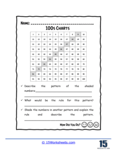 100s Chart Worksheets | Visual Number Sense Help - 15 Worksheets.com