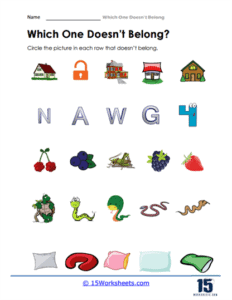 Doesn't Belong Worksheets - 15 Worksheets.com