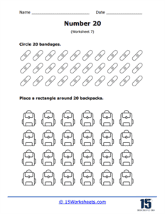 Number 20 Worksheets - 15 Worksheets.com