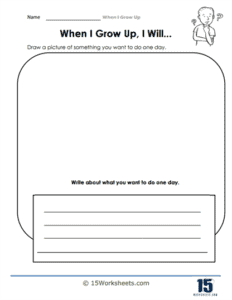 When I Grow Up Worksheets | Kindergarten - 15 Worksheets.com