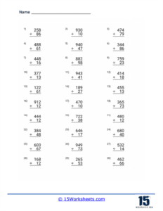3-digit by 2-digit Division Worksheets - 15 Worksheets.com