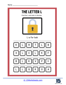 Letter L Worksheets | Alphabet Series - 15 Worksheets.com