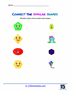 Matching Similar Shapes Worksheets - 15 Worksheets.com