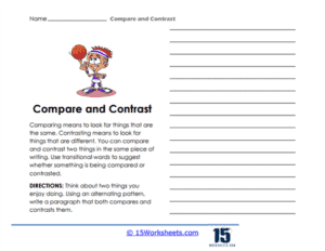 Compare and Contrast Worksheets - 15 Worksheets.com